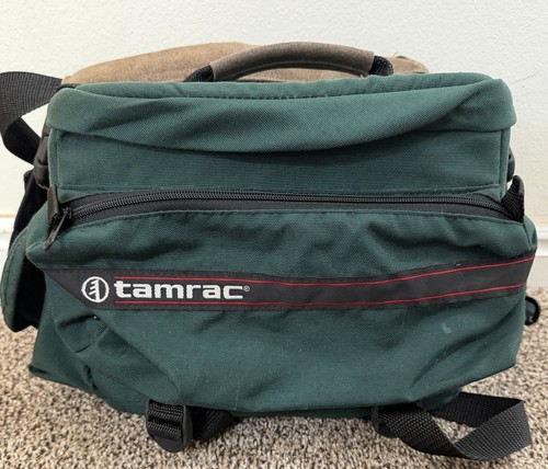 Tamrac 706 Pro Convertible Bag 1989 shoulder & waist green camera bag w ...