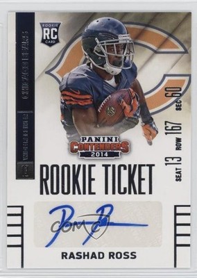 2014 Panini Contenders Rashad Ross (Blue Jersey) #193 Auto 3j7 | eBay