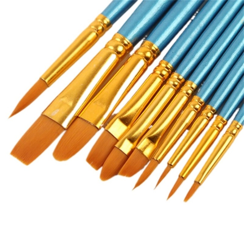Artist Paint Brushes Round Tip/Flat Tip/Oblique/Tip/Fine Tip, for ...