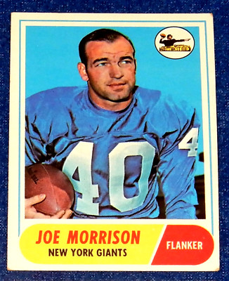 Joe Morrison * 1968 Topps Vintage Football #211 🗽 New York GIANTS 🗽 | eBay