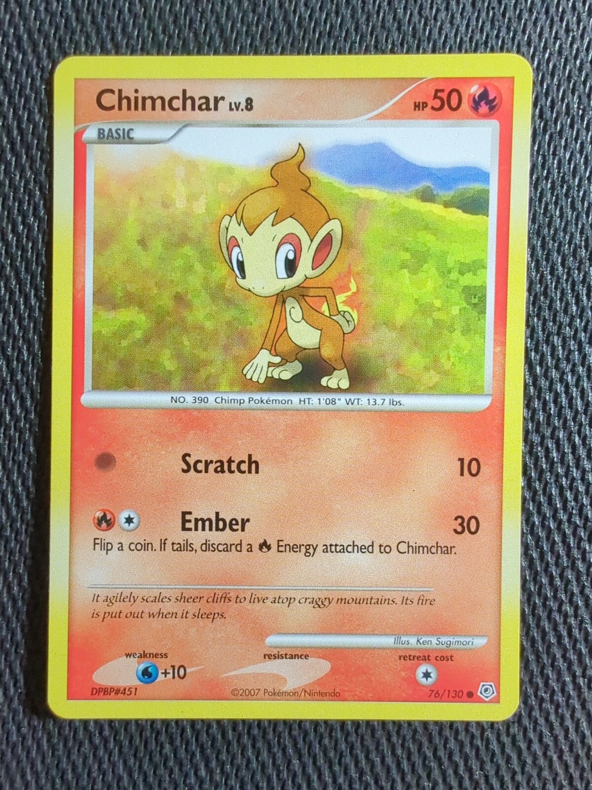 Pokémon TCG Chimchar Diamond & Pearl 76/130 Regular Common | eBay