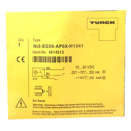 TURCK Ni3-EG08-AP6X-H1341 4602760 Inductive sensor PNP | eBay