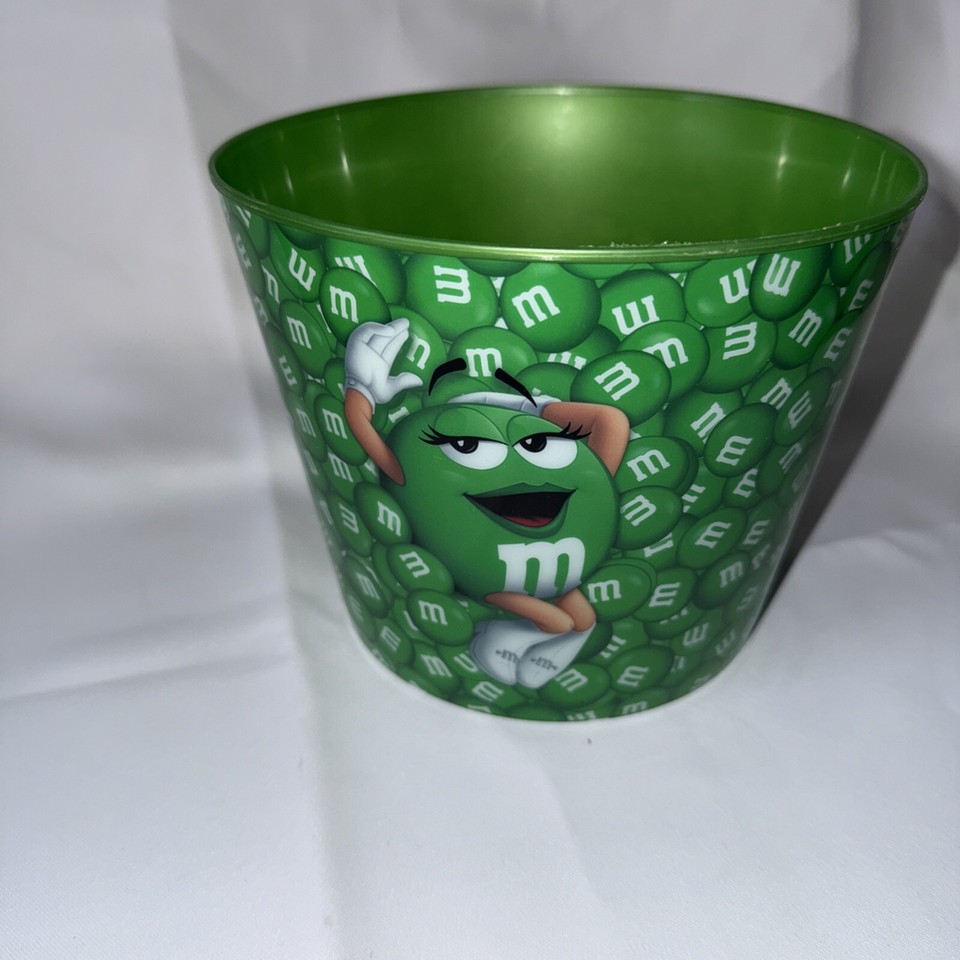 VTG M&M Collectible Buckets Ms. Green M&M Empty Plastic Vintage | eBay
