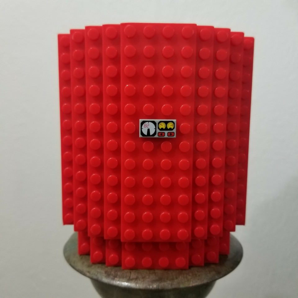 Red Build On A Brick Lego DIY Cup Mug Novelty Add To Buildable Block ...