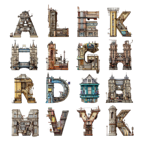 Alphabet London Letters Vinyl Car Decal Sticker – Waterproof & UV ...