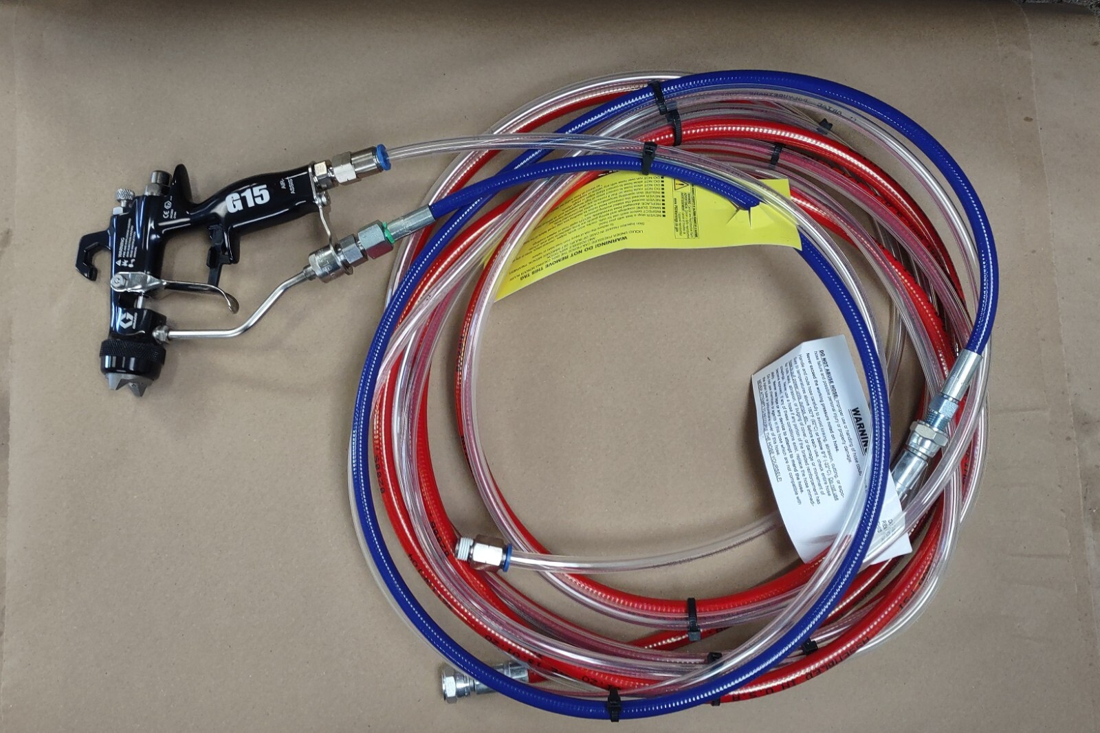 REINFLEX 18' G40 1/4" X 3' 3/16" WHIP 5000 AIR-ASSISTED AIRLESS SPRAY GUN HOSE | eBay
