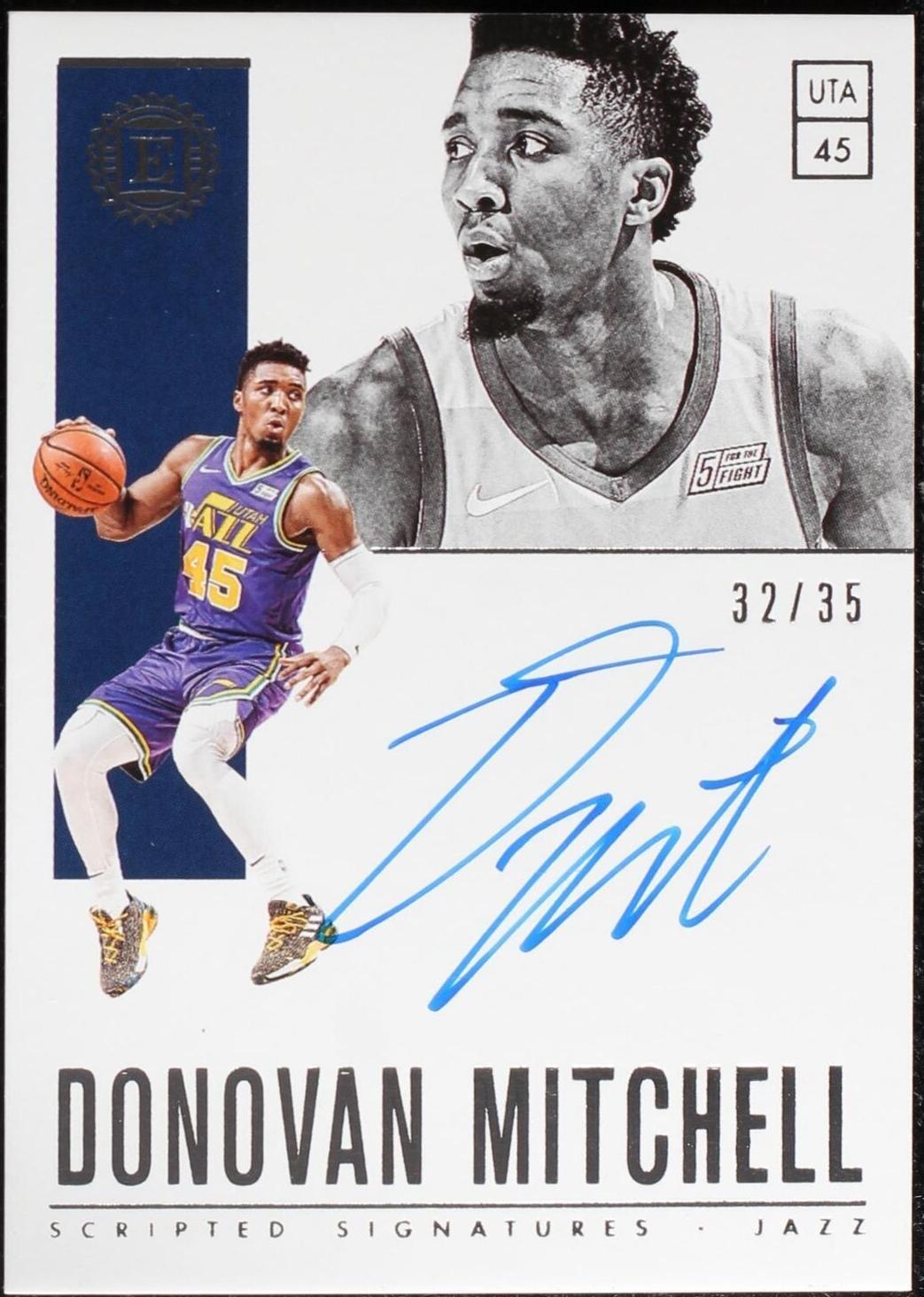 2018-19 Panini Encased - Scripted Signatures Donovan Mitchell #SC-DML ...