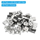 LED Strip Clips 60pcs Stainless Steel Brackets Fixing Clip for 16mm to ...