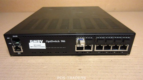 MRV OptiSwitch 906 6x Tri-Mode 100FX/1000FX SFP OR RJ45 10/100/1000 ...