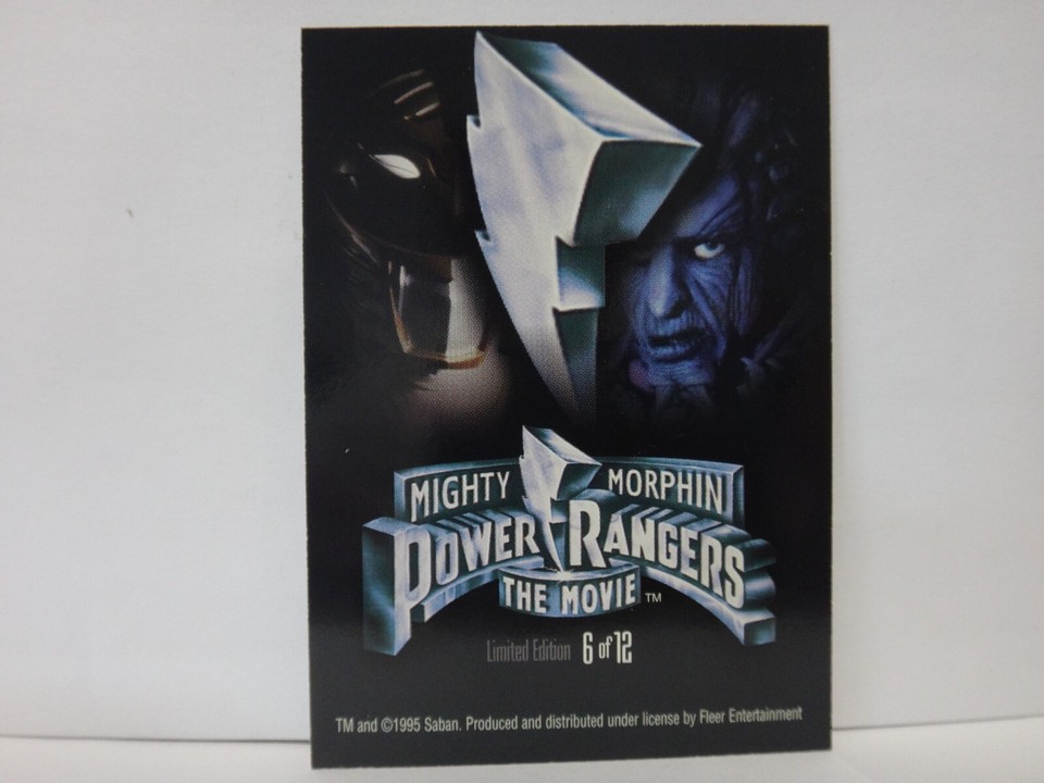 1995 Fleer Ultra Mighty Morphin Power Rangers Movie Holograms Back ...