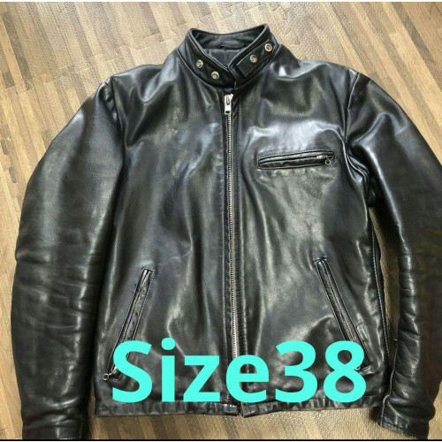 Schott Shot 141 Single Rider Jacket Black 38 - Gem