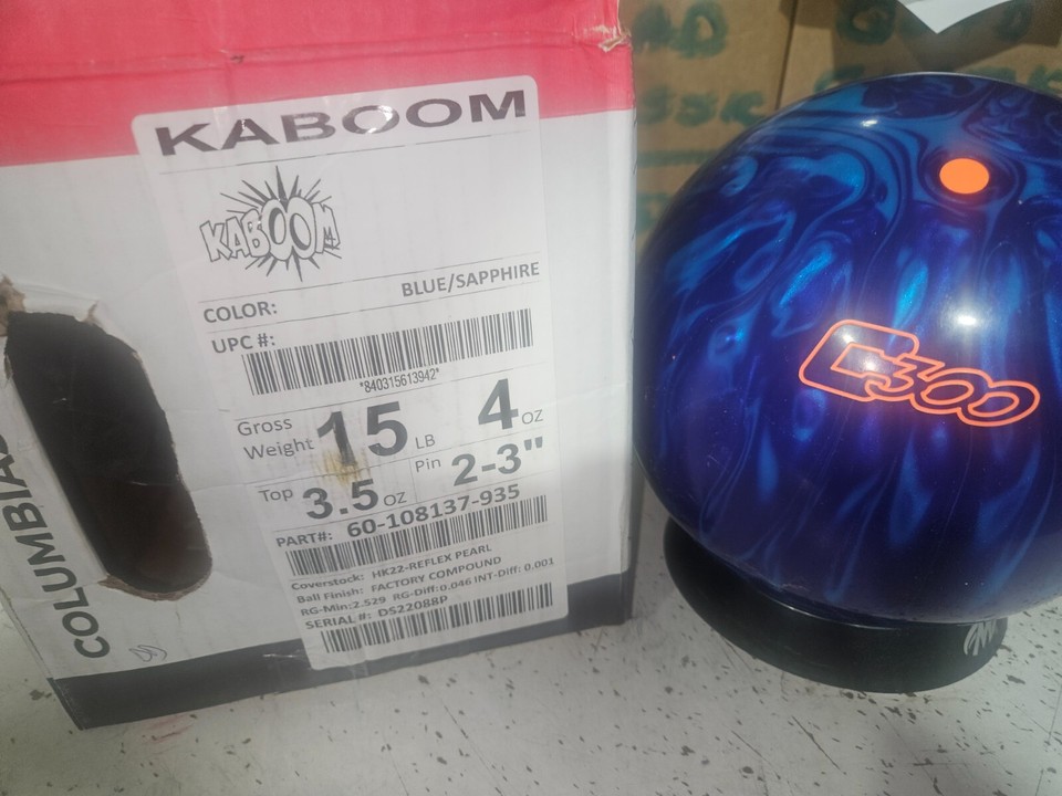 [088P] New Columbia Kaboom Bowling Ball | 1st Quality 15lb | eBay