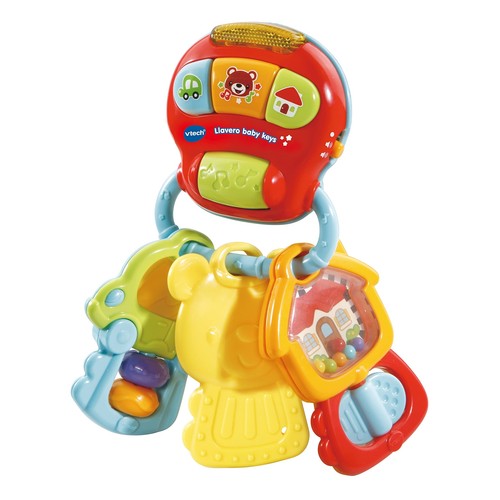 VTech - Baby Keys Interactive Electronic Rattle with Voice and Lights ...