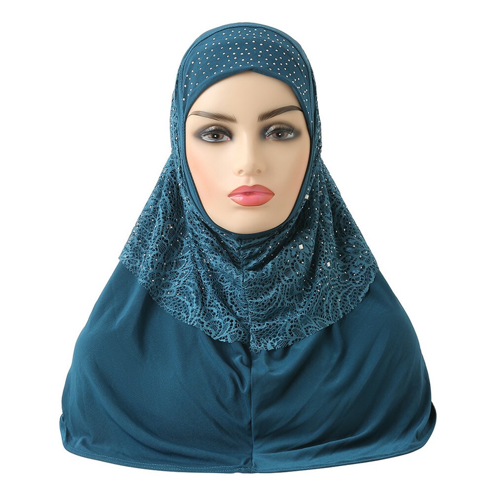One Piece Amira Muslim Women Turban Hijab Islamic Head Scarf Pull On ...