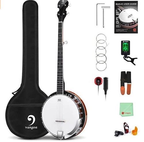 New 5 String Banjo 24 Brackets Right Handed for School Gift with Carry ...