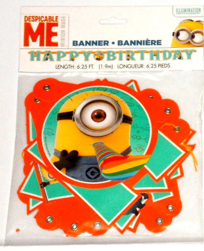 Despicable Me Birthday Banner