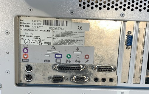 Rare 1996 Gateway 2000, P5-133 intel 150MHz Windows 98 Desktop computer ...