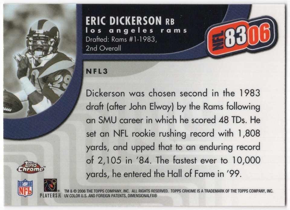 002 Single Insert SP Parallel Special Set & Serial Numbered NFL Trading ...