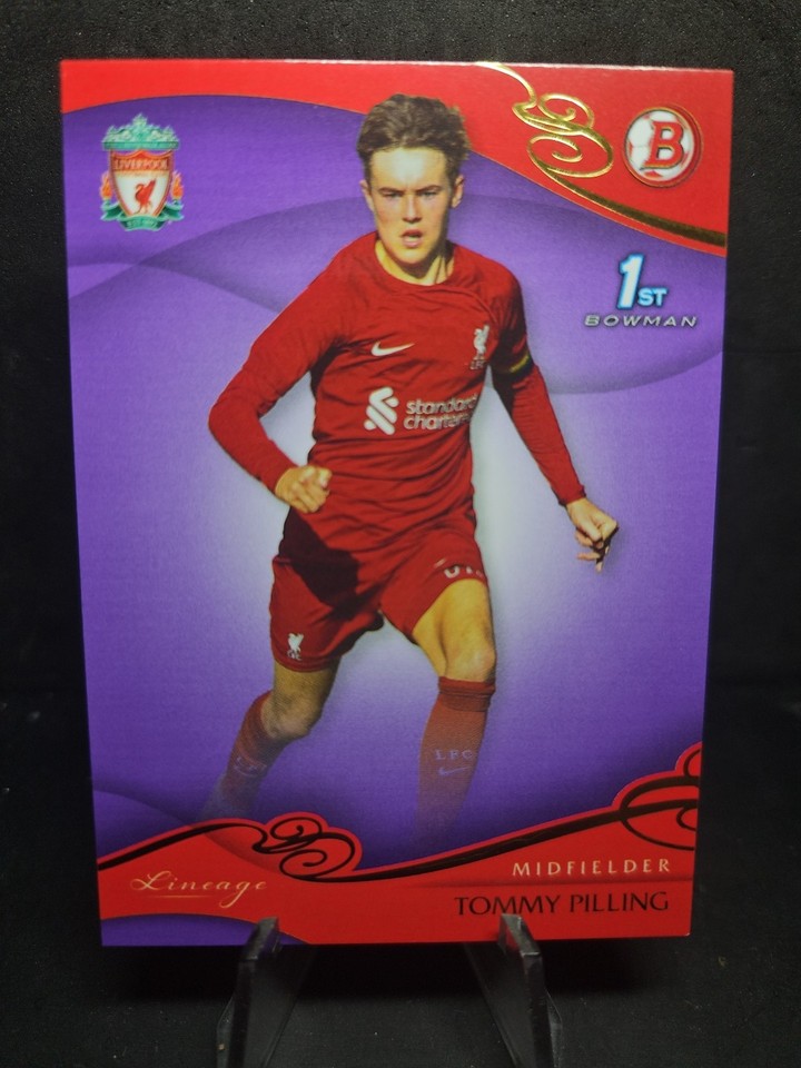 Tommy Pilling 2022-23 Topps Liverpool Lineage Bowman Academy Purple #14 ...