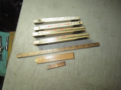 7 Lufkin ruler & zig zag rules Doyle log scale # 11 # 475 # 651 # V66 ...