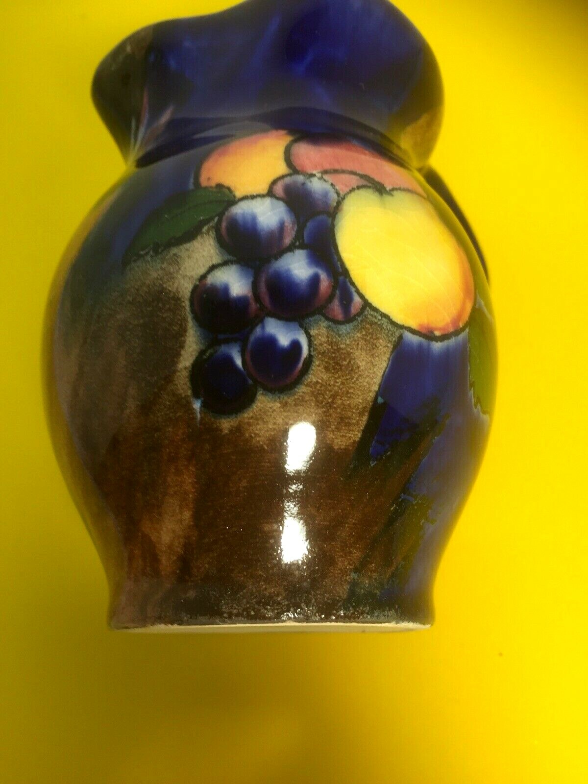 H & K Tunstall AUTUMN Fruit Design 4" Pitcher Made in England Pottery ...