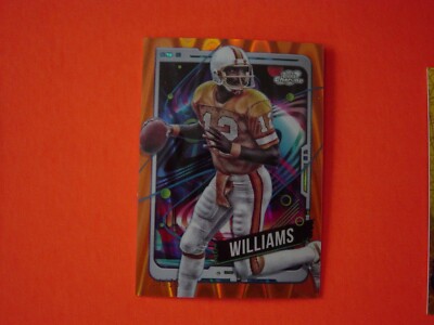 2024 YOPPS CHROME COSMIC FOOTBALL ORANGE GALACTIC CARD DOUG WILLIAMS ...