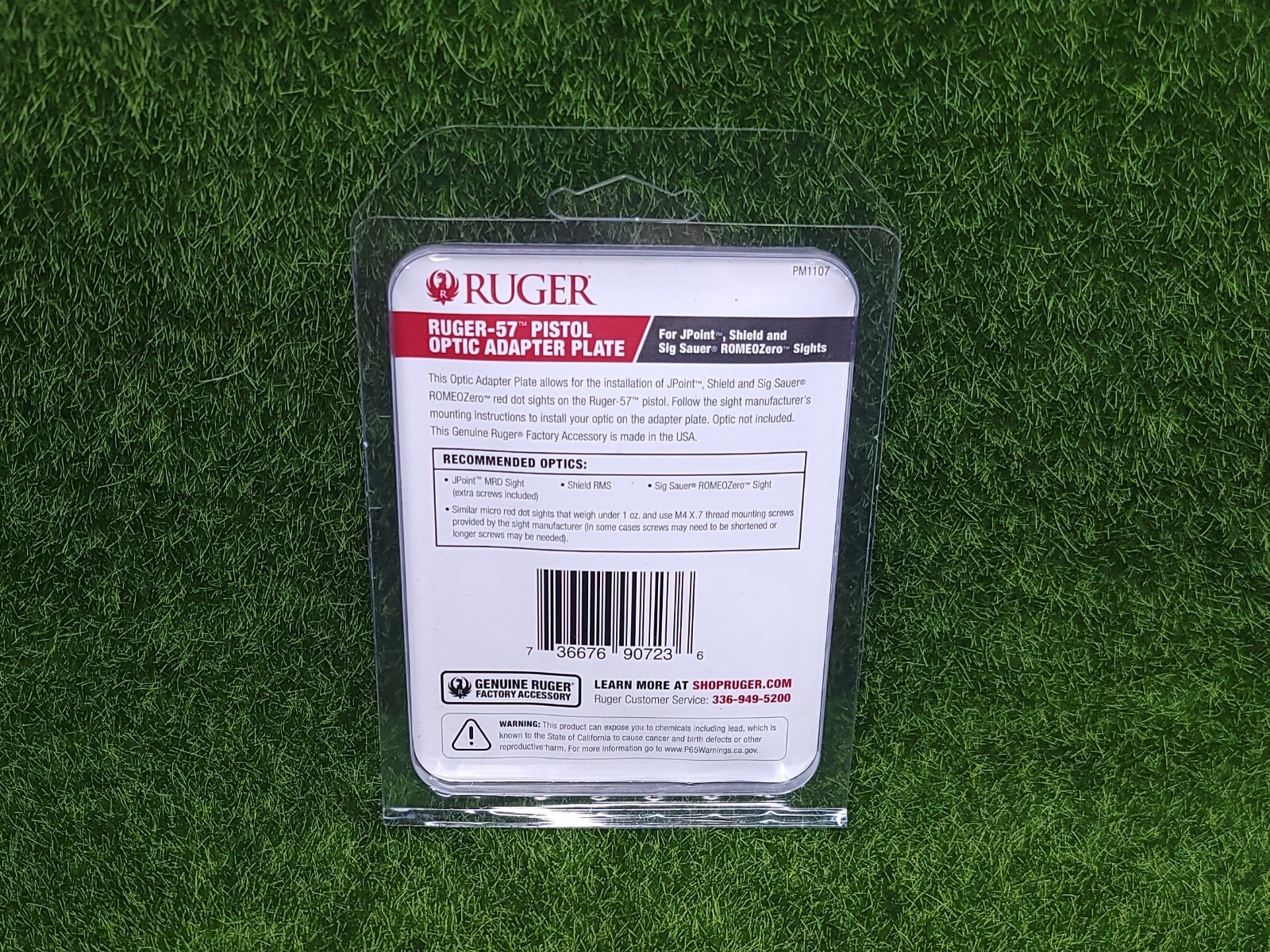 Ruger 57 Optic Adapter Plate Sig Romeo Zero Shield Jpoint MRD Shield ...