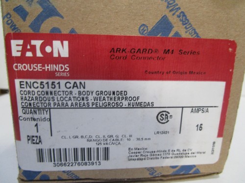 EATON CROUSE-HINDS ENC5151 CAN CORD CONNECTOR | eBay