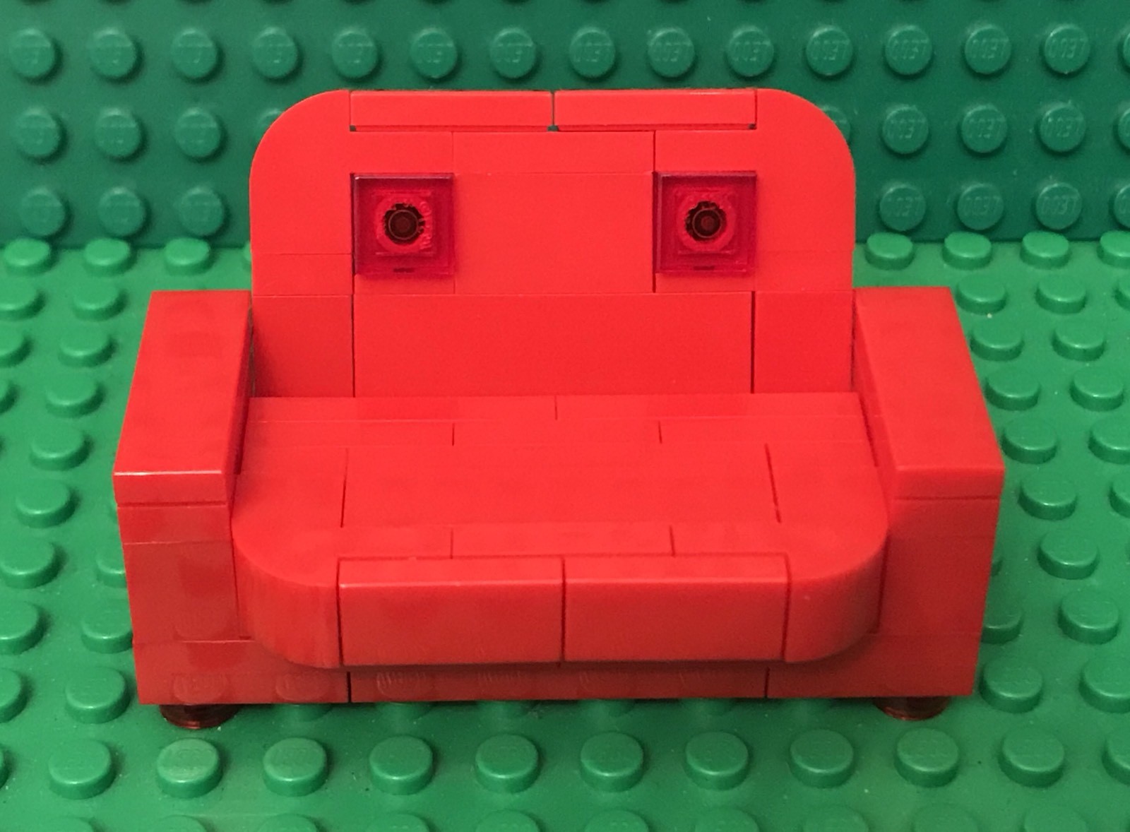 MOC Fits Lego City Red Sofa Couch Recliner Convertible Home Interior ...