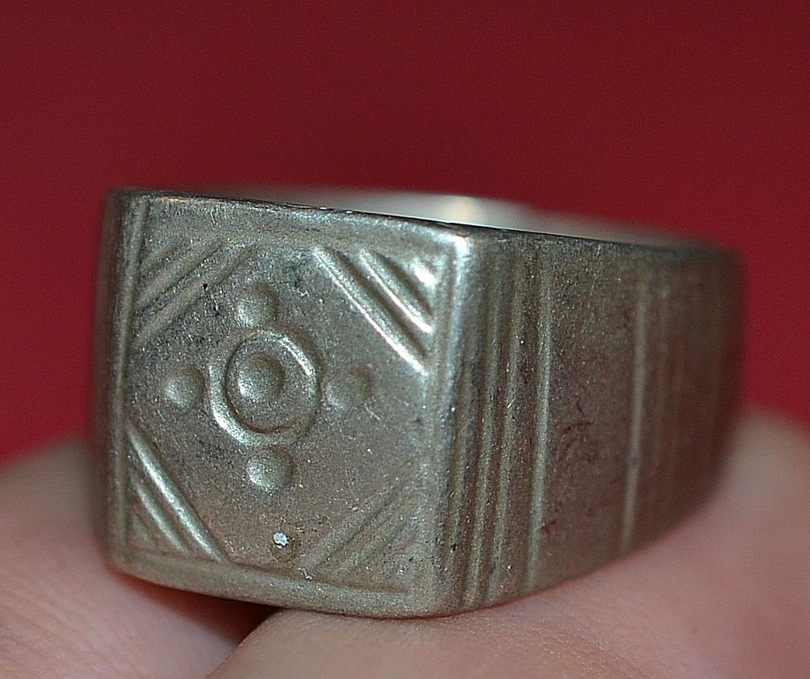 Antique African Tuareg Tribe Ethnic Silver Etched Ring Niger Africa ...