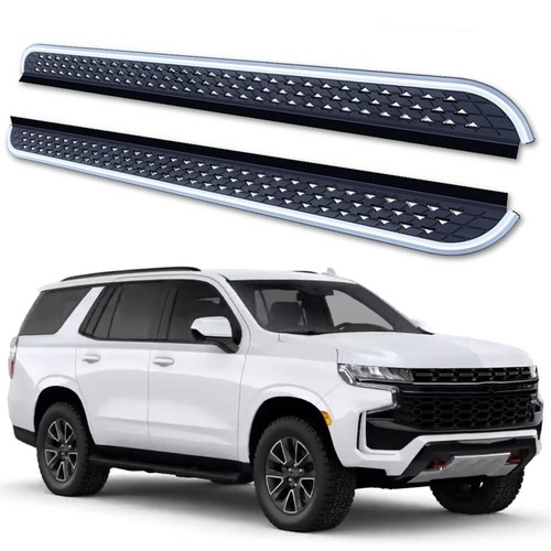 2PCS Fixed Running Boards Side Steps Nerf Bar Fits For Chevrolet Tahoe ...