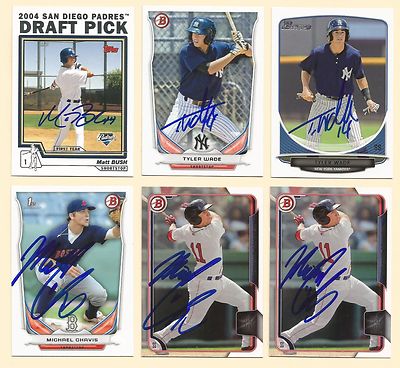 TYLER WADE Signed/Autographed 2013 BOWMAN DRAFT CARD New York Yankees w ...