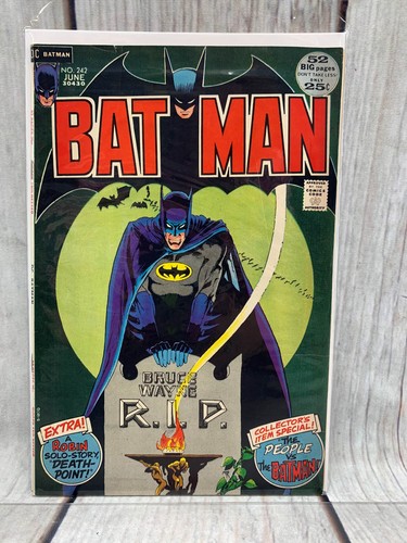 Batman #242 (June 1972, DC Comics) "Bruce Wayne—Rest in Peace!" | eBay