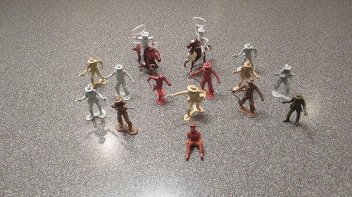 VINTAGE MARX WESTERN TOWN PLAYSET COWBOYS & HORSES 54MM | eBay