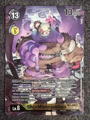 Digimon Card Game ShinMonzaemon RB1-019 SR Alternate Art NM | eBay