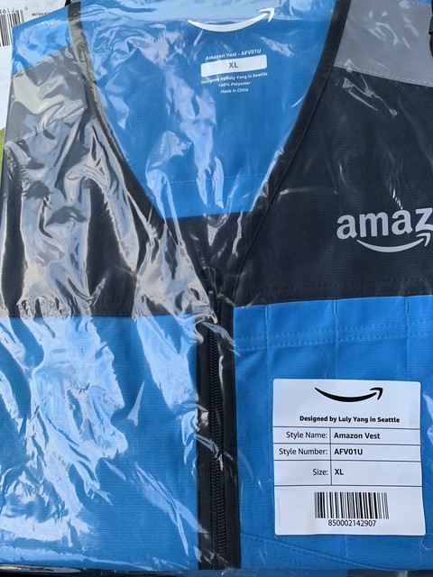 Blue Amazon DSP Delivery Driver Flex Vest Reflective 2xl 3 XL for sale ...