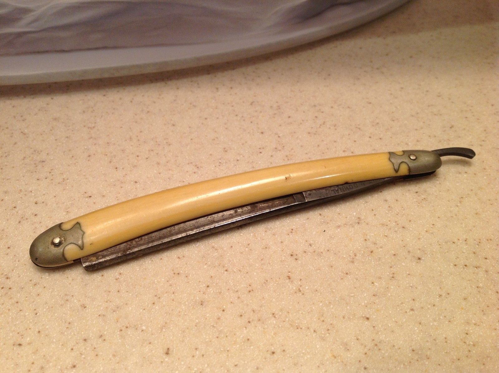 Vintage Straight Razor Men's F. A. Clauberg's Tonsorial Gem Kraut ...