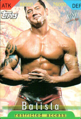 2006 Konami Insider Topps WWE Restricted Access Card Game Dave Batista ...