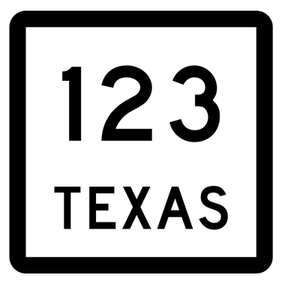 Texas State Highway 123 Sticker Decal R2423 Highway Sign | eBay