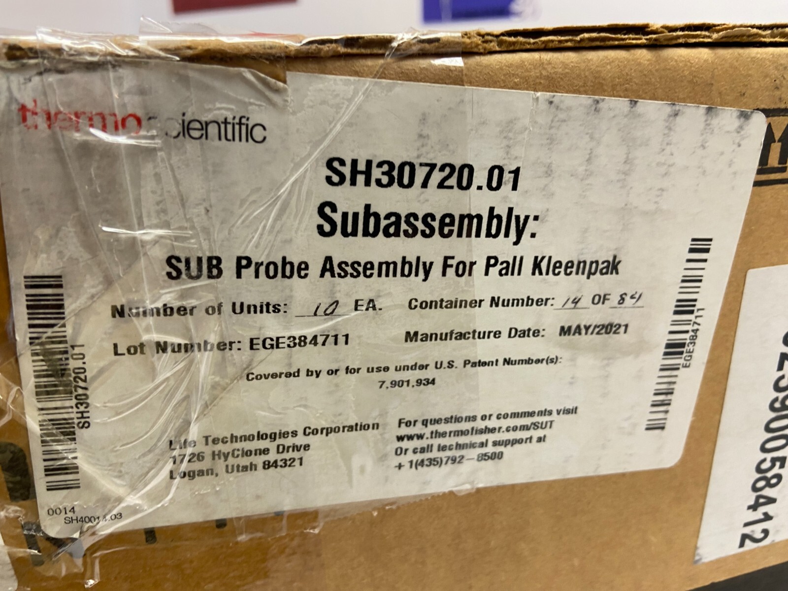 Thermo Scientific Subassembly Bioreactor Probe Assembly SH30720.01 BOX ...