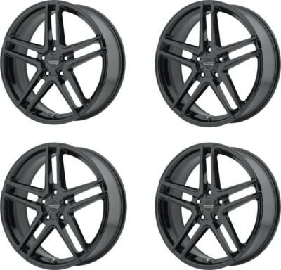 Set 4 American Racing AR907 16x7 5x4.5 Gloss Black Wheels 16" 40mm Rims ...