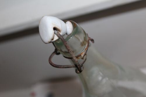 Vintage 1893 Hutter Glass Bottle w/ Lighting Stopper | eBay