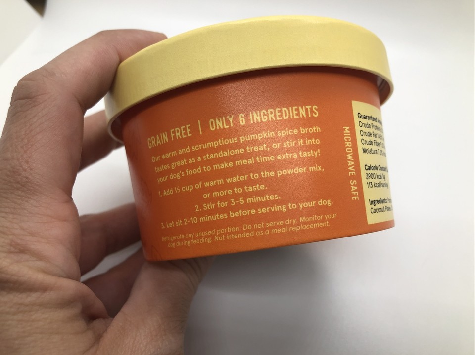 BARKBOX Bark Box Pumpkin spice broth honey cinnamon ginger Dog Treat ...