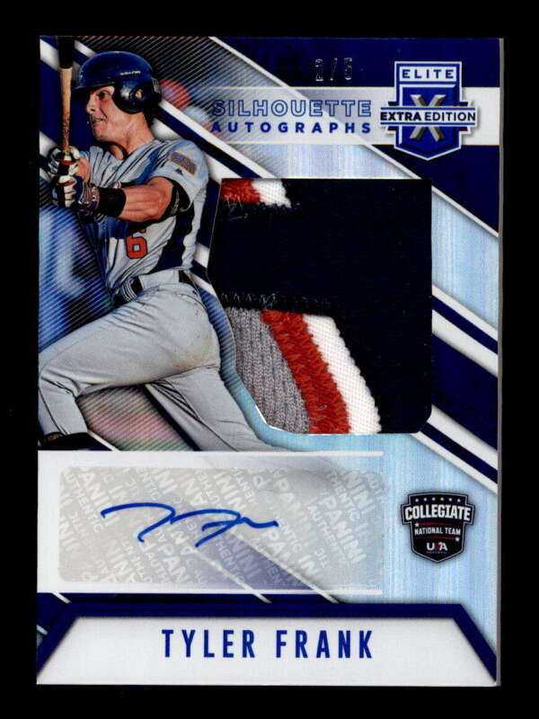 TYLER FRANK 2017 ELITE EXTRA EDITION ROOKIE BLUE PATCH AUTO #2/5 BF2935 ...