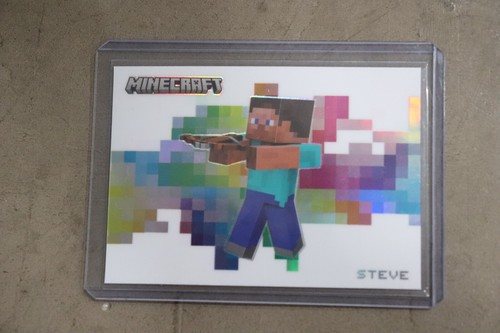 2024 Panini Minecraft STEVE #7 Colorblast Case Hit Prizm SSP Ultra Rare ...