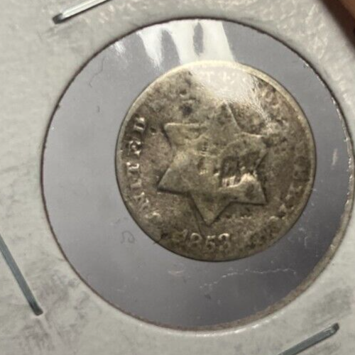 1853 - Three Cent Silver Trime 3c - Exact Coin Imaged 1316 | eBay