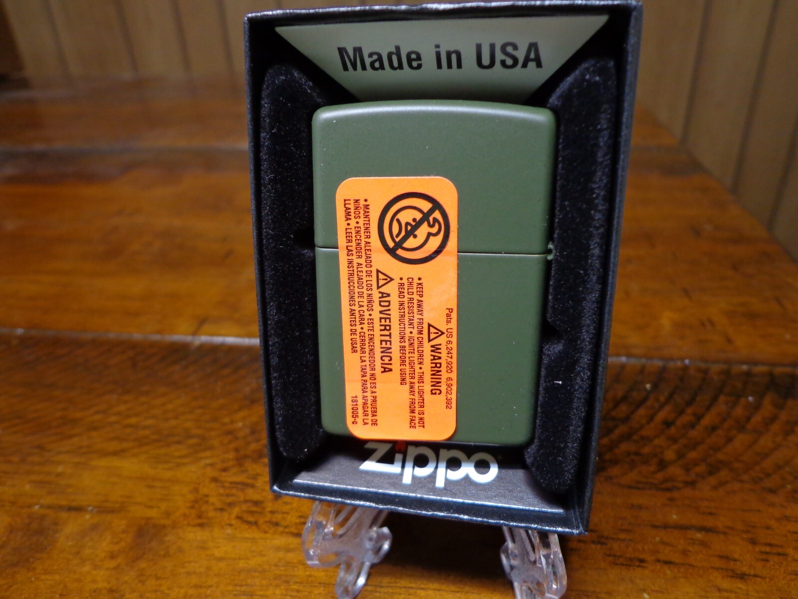GRIZZLY BEAR IN FOREST ZIPPO LOGO ZIPPO LIGHTER MINT IN BOX | eBay