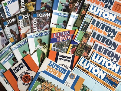 Large Selection of Luton Town Home Programmes 1972 - 2007-No Writing ...