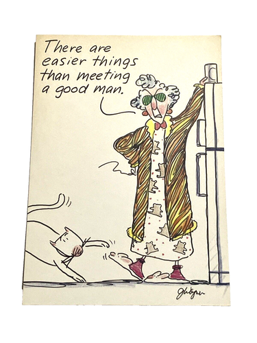 Vintage Rare Shoe Box Hallmark Maxine Humor Greetings Card “Meeting A ...