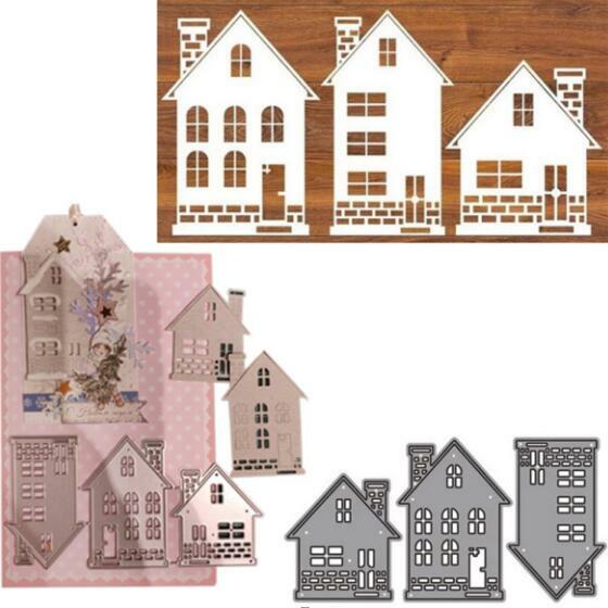 Metal cutting dies cut die mold house Scrapbook paper craft blade punch ...